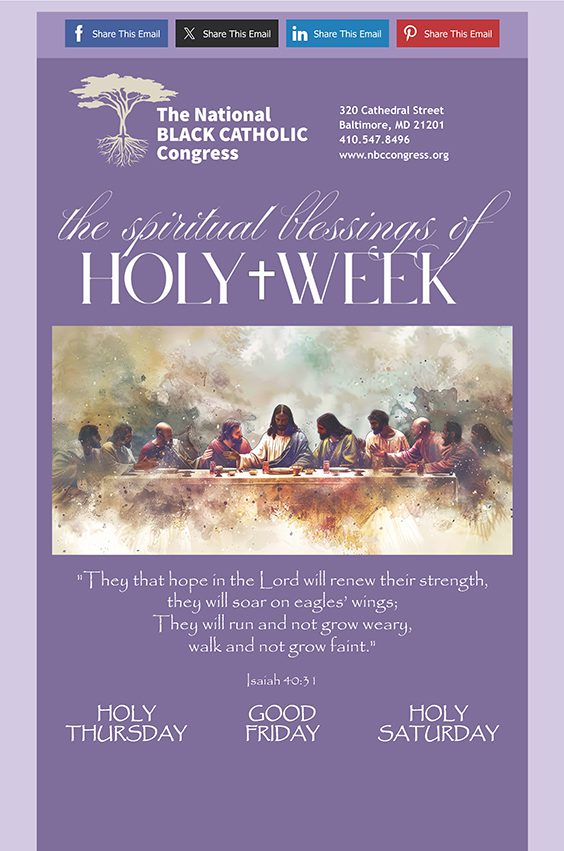 Holy Week 2025 - National Black Catholic Congress Website